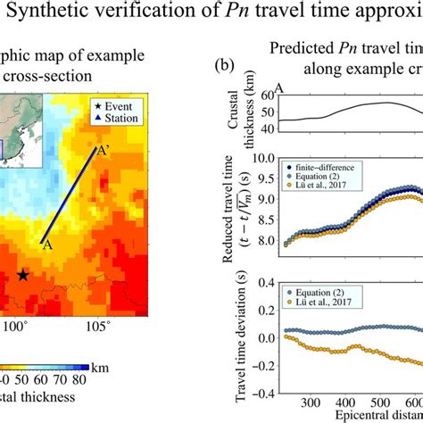 An Example Of Synthetic Verification Of Pn Travel Time Approximation Download Scientific