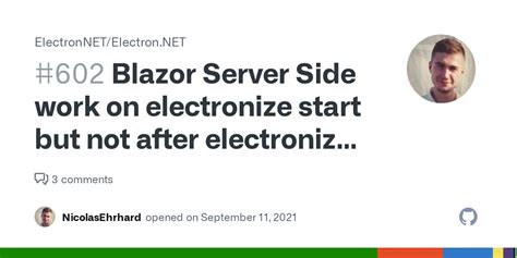 Blazor Server Side Work On Electronize Start But Not After Electronize