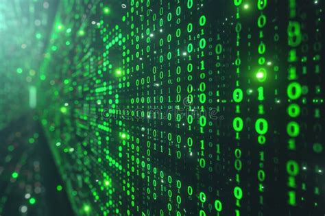 digital binary coding on network futuristic technology background concept stock image image