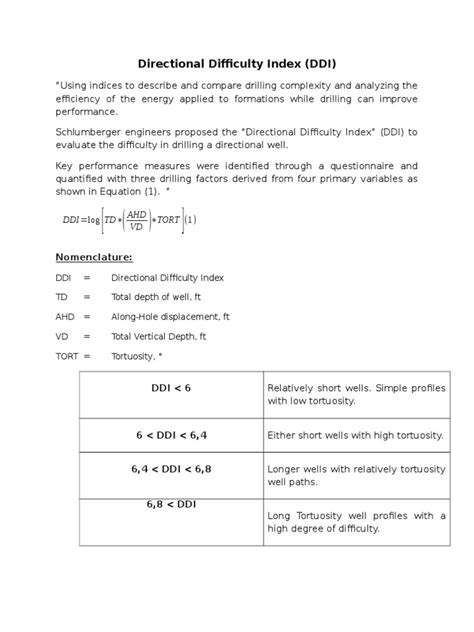 Directional Difficulty Index Pdf