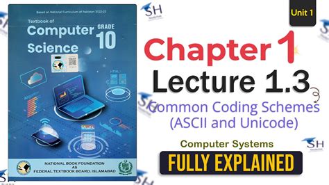 Class 10 Computer Science Chapter 1 Lecture 13 Common Coding Schemes Ascii And Unicode