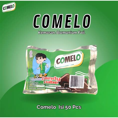 Jual Comelo Candy Cube Kemasan Isi 50 Pcs Shopee Indonesia