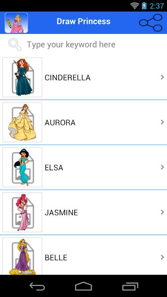 دانلود برنامه How To Draw Princess اندروید بازار