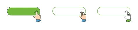 Click Cursor Icon With Click Here Button Vector Set Action Button With Mouse Click 25881098