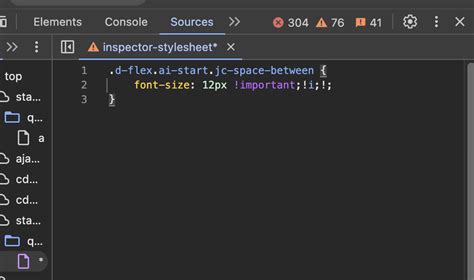 Chrome Inspector Stylesheet Adding Strange Characters I