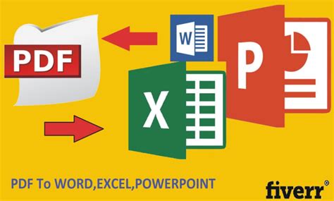 do file conversion pdf to word excel image to any format by