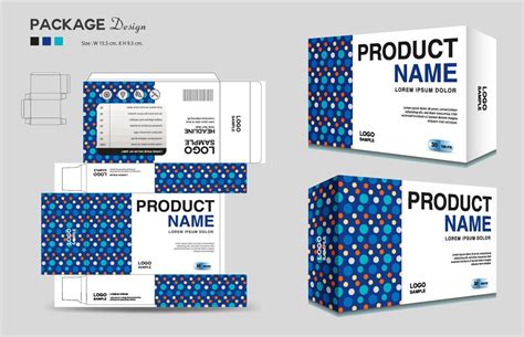 Cosmetic Box Design Supplements Box Template Package Design Template