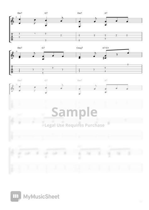 쉬운기타타브악보 젓가락행진곡 Spartito By Daniel K