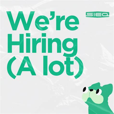 Si Eq Is Hiring For So Many Positions We Couldnt Even Fit Them Into A Linkedin Graphic Were