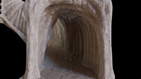 3d model modular dungeon caves chambers corridors 29 pieces vr ar