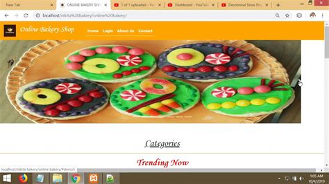 Php Project Online Bakery Shop Project Php Mysql Bootstrap Youtube