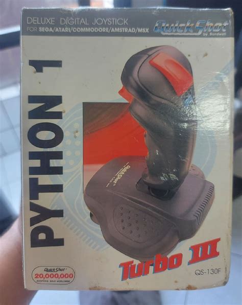 Controle Joystick Quickshot Python 1 Turbo Iii Acessório P Videogame