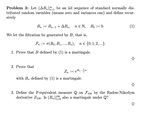 Problem Let AB X Be An Iid Sequence Of Standard Chegg