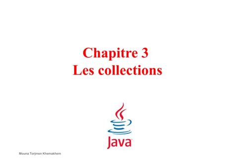 Poo Java Chapitre 3 Collections Ppt