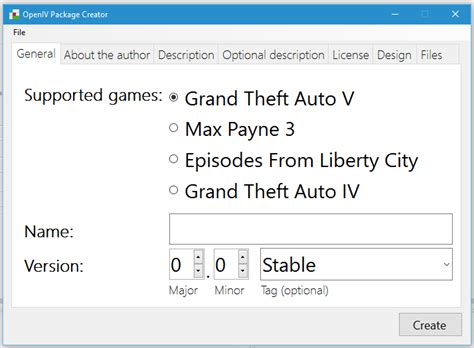Openiv Package Creator Oiv 2 0 Creator V1 051 Gta 5 Mod