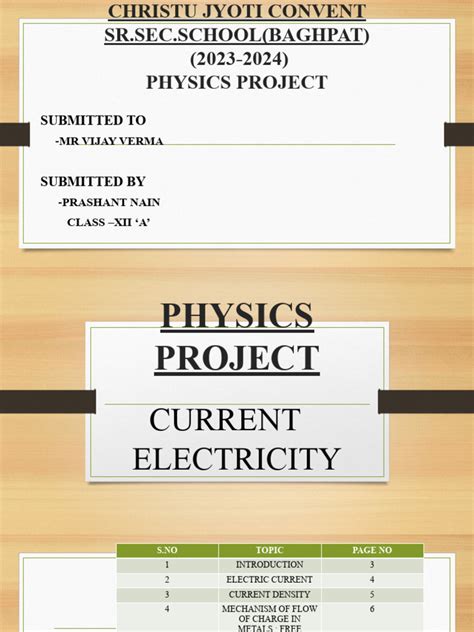 Class 12 Physics Project Pdf Electrical Resistivity And