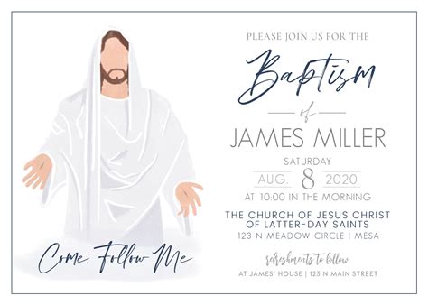 Baptism Invitation Template