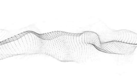 Premium Photo Digital Dynamic Wave Of Particles Abstract White Futuristic Background Big Data