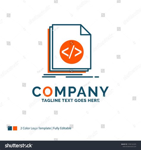 Code Coding File Programming Script Logo Stock Vector Royalty Free