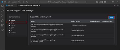 Quick Start For Renesas RA Renesas VS Code Extensions Documentation