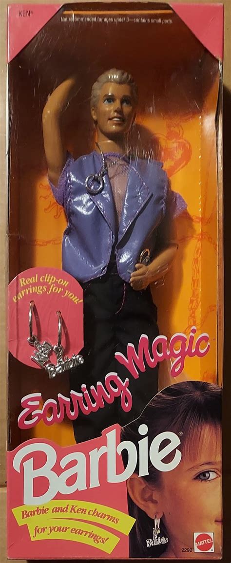 Barbie Earring Magic Ken Doll Lgbtq Ken Mattel Etsy