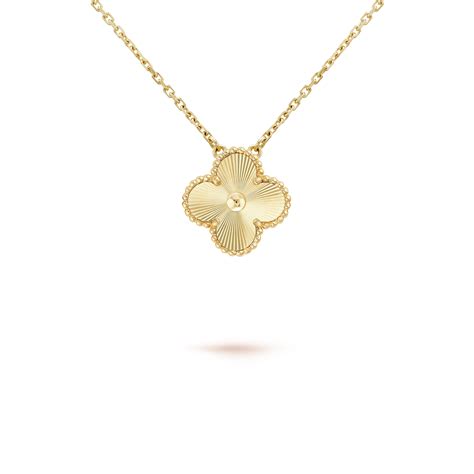 Vintage Alhambra Pendant Yellow Gold Van Cleef And Arpels