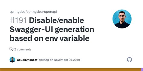 Disableenable Swagger Ui Generation Based On Env Variable · Issue 191 · Springdocspringdoc