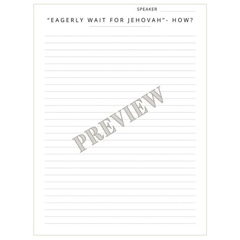 Jw Eagerly Wait For Jehovah Program Inspired Circuit Assembly Notebook 2023 2024 Etsy