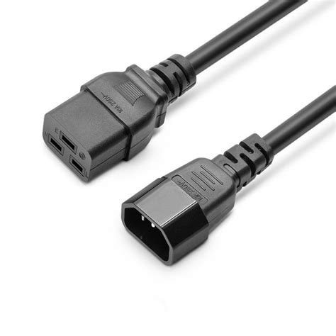 Iec320 C14 To C19 Ups Extension Cables 3g1 5mm Pdu Distribution Power Cord Connect With C13 And
