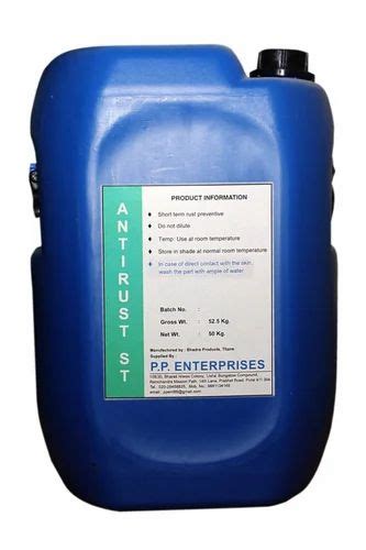 Pale Yellow Liquid Anti Rust ST Short Term Rust Preventive Oil At 230 Litre In Pune