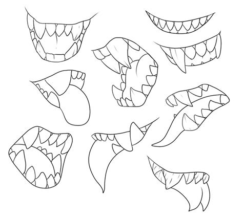 Sharp Teeth Drawing At Explore Collection Of Sharp