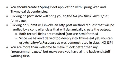 Solved • You Should Create A Spring Boot Application With