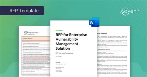 Rfp For Enterprise Vulnerability Management Solution Aavenir