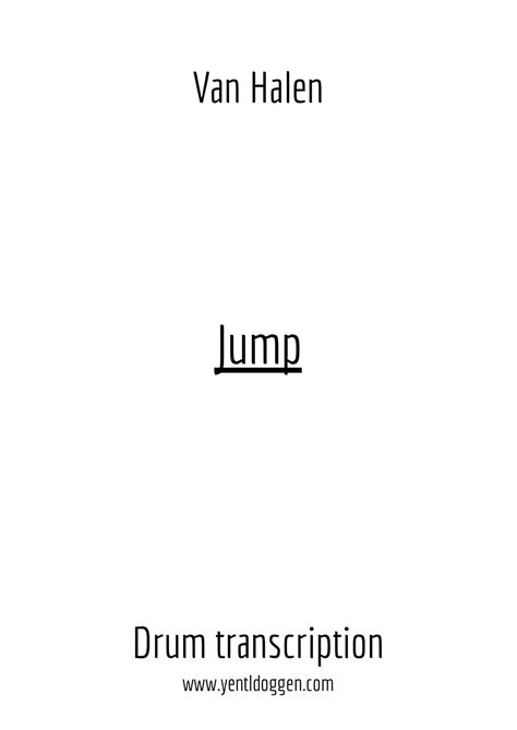 Jump Van Halen Drum Transcription Pdf
