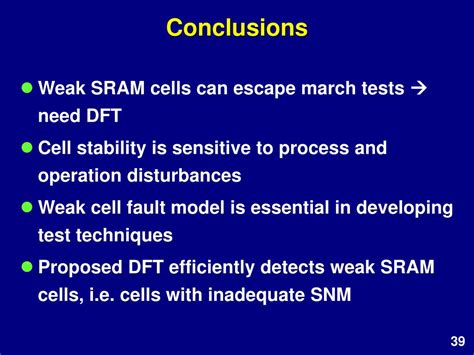 PPT Weak SRAM Cell Fault Model And A DFT Technique PowerPoint Presentation ID 4523216