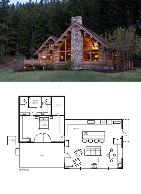 Printable Cabin House Plans Designs Free Printable House Plans