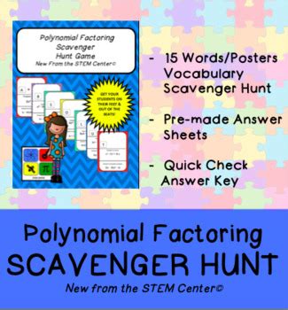 Polynomial Factoring By The STEM Center Teachers Pay Teachers