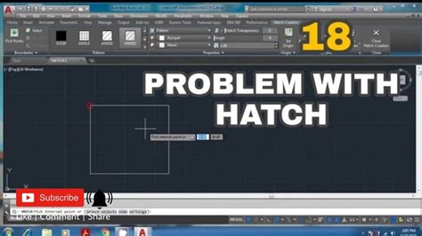 Problem With Hatch Hatching In Autocad Youtube