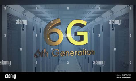 Image Of 6g Text Banner Spinning Over Cloud Of Network Of Connections