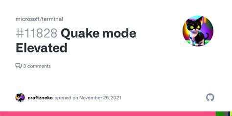 Quake Mode Elevated Issue 11828 Microsoft Terminal GitHub