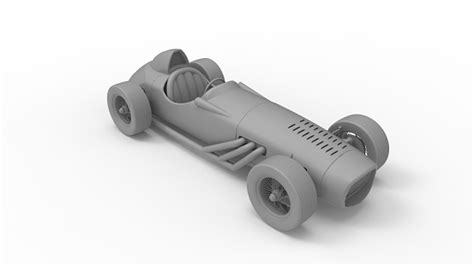 흰색 빈 스튜디오 공간에 고립 된 빈티지 역사적인 경주용 자동차의 3d 렌더링 컴퓨터 모델 운송 차량 3차원 형태에 대한 스톡 사진 및 기타 이미지 Istock