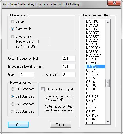 High Quality Reconstruction Low Pass Filter For Digital Audio