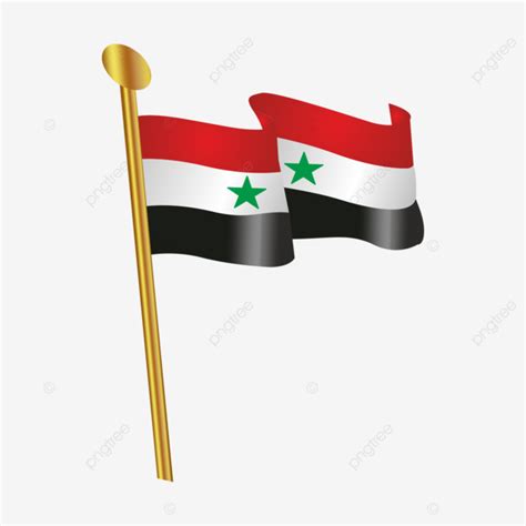 흔들리는 시리아 국기 벡터 기둥이 있는 시리아 국기 시리아의 손 깃발 시리아 Png 일러스트 및 벡터 에 대한 무료 다운로드 Pngtree