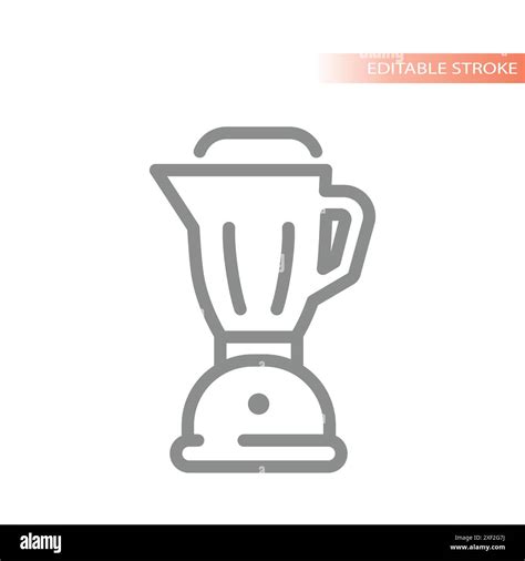 Blender Line Vector Icon Smoothie Maker Outline Symbol Stock Vector Image And Art Alamy