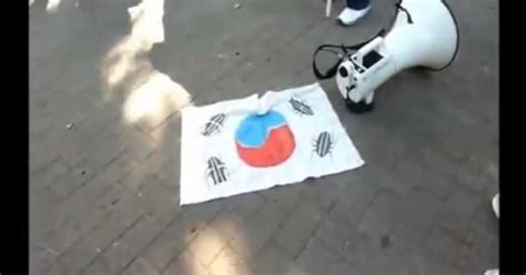 일본 우익 태극기 모독 바퀴벌레·펩시콜라로 조롱