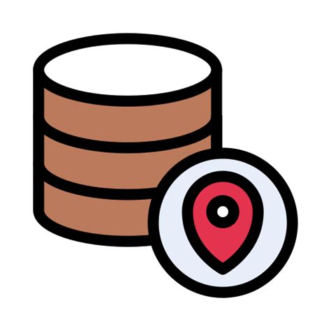 Database Generic Color Lineal Color Icon Database Generic Color Lineal Color Icon