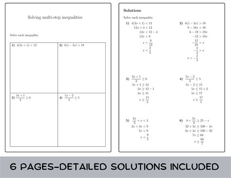 Multi Step Inequalities