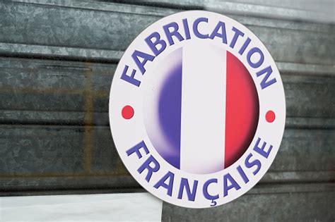 제작 프랑카이스 텍스트 기호는 윈도우 스티커 외관에 프랑스에서 만든 의미 로고에 대한 스톡 사진 및 기타 이미지 로고 제조 프랑스 Istock