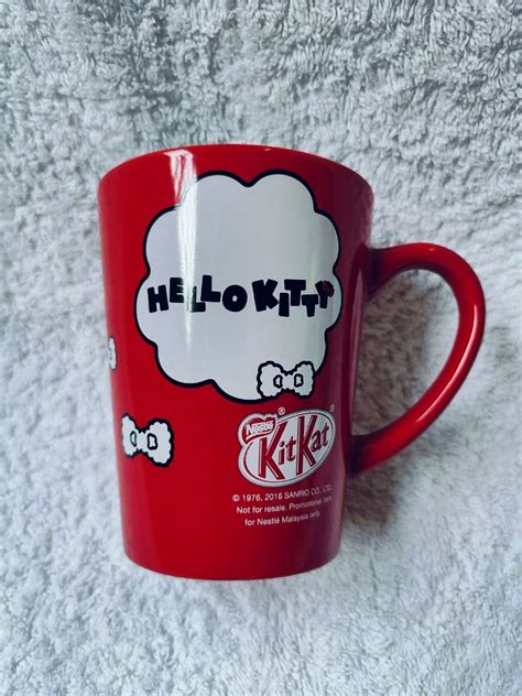 Kit Kat Hello Kitty Mug Furniture And Home Living Kitchenware And Tableware Coffee And Tea