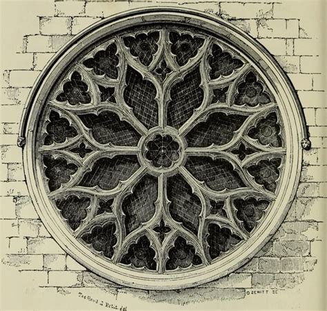 Gothic Architecture Circular Window Design